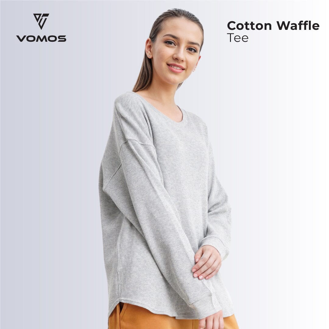 Very Comfortable Long Sleeve Waffle Tee (Women) – Vomos® Asia